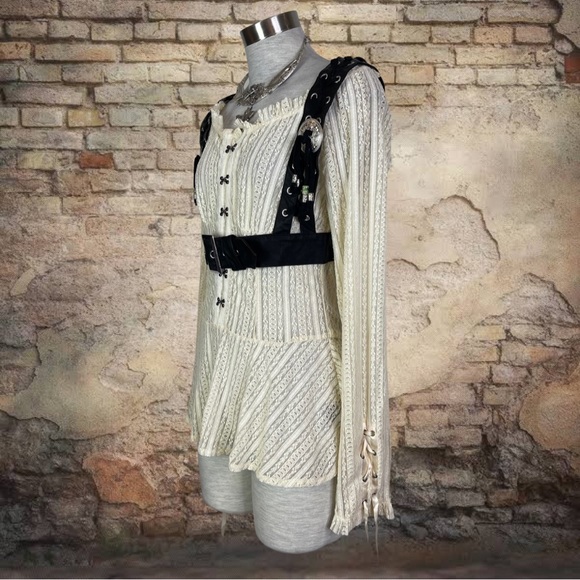 Lip Service | Tops | Lip Service Step In Time Steampunk Gothic Lace Up ...